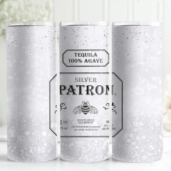 Handmade | Dining | Patron Silver Tequila Adult Beverage 2oz Skinny ...